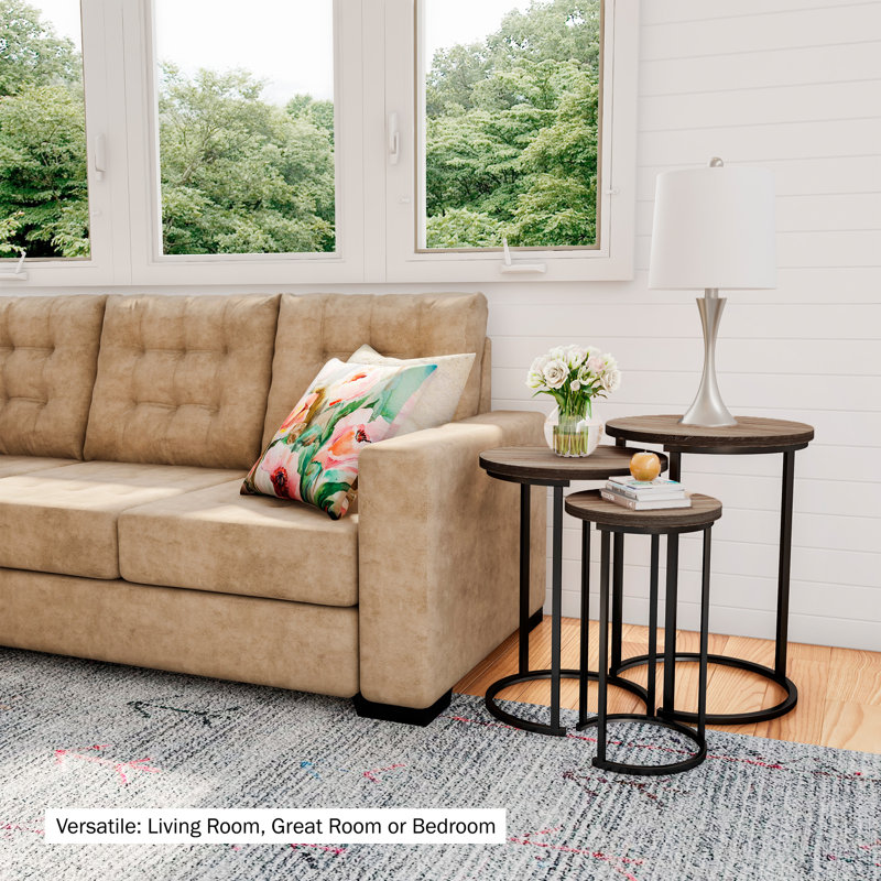 Modern nesting end tables store
